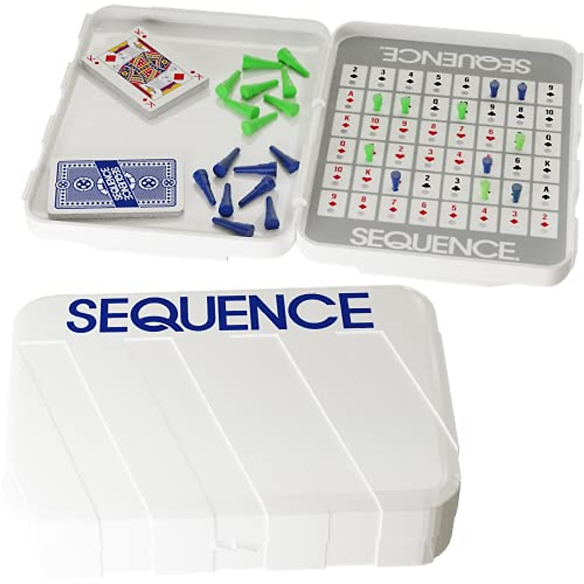 Travel Classics: Sequence - The Exciting Game of Strategy in A Compact Travel Version by Goliath, White