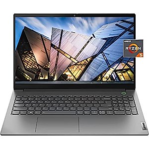 Lenovo ThinkBook 15 G3 Business Laptop, AMD Ryzen 5 5500U, 15.6" FHD IPS Anti-Glare Display, 12GB RAM, 512GB PCIe SSD, Wi-Fi 6, Backlit KB, Fingerprint Reader, USB-C, RJ-45, Windows 11 Pro