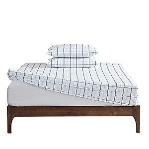 Nautica - Full Sheet Set, Deep Pocket Fitted Sheet and Pillowcase Set, Casual Home Decor (Clarkson Blue, Full)