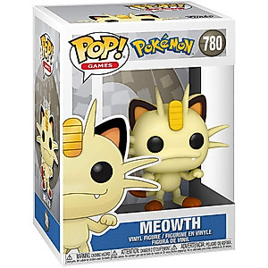 POP Meowth Funko Pop Vinyl Figure (Bundled with Compatible Pop Box Protector Case), Multicolor, 3.75 inches