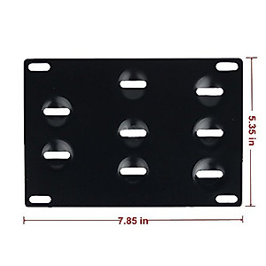 Dewhel JDM Front Bumper Tow Hook License Plate Mount Bracket Holder Tow Hole Adapter Bolt On for Porsche 911 924 Boxster