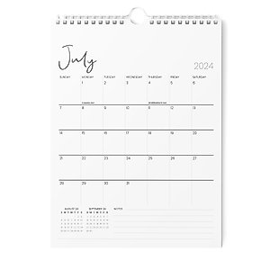 Karto Wall Calendar 2024-2025 - Vertical 8.5x11 inch Runs Until December 2025 - Boost Your Productivity and Easy Planning with the Aesthetic Monthly Calendar - Cursive