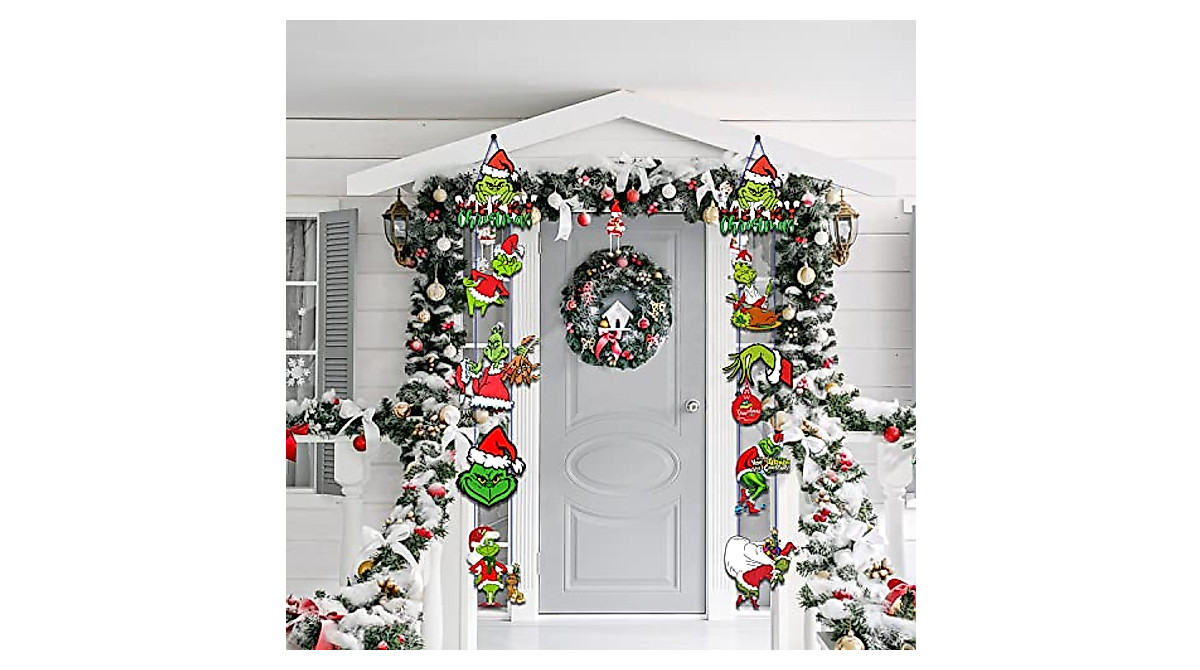 Christmas Door Hanging Banner - Festive Porch & Front Door Decor