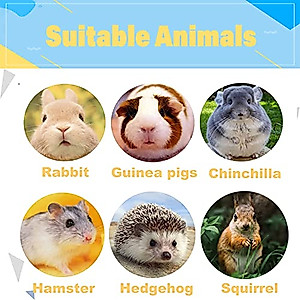 kathson Rabbit Cave Sleeping Bed Guinea Pig Hideout Cozy House Pet Soft Warm Fleece Winter Slipper Cushion Small Animal Nest Cage Accessories for Ferrets Squirrel Hamster Chinchilla Rat Hedgehog Bunny