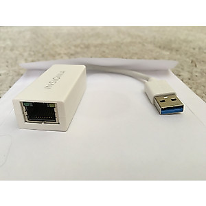 Insignia - USB 3.0-to-Gigabit Ethernet Adapter - White