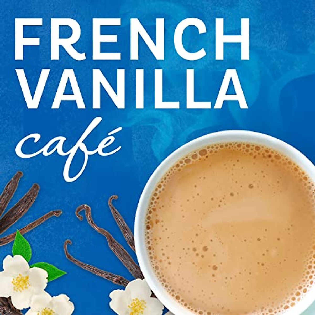 Maxwell House International French Vanilla Café-Style Decaf Sugar Free light_roast Beverage Mix, 4 oz. Canister