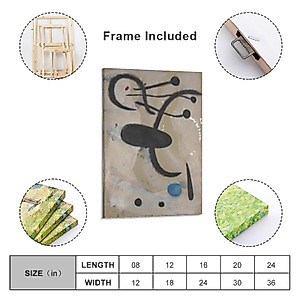 Joan Miro's Abstract Painting Prints Poster (42) Gifts Canvas Painting Poster Wall Art Decorative Picture Prints Modern Decor Framed-unframed 12x18inch(30x45cm)