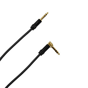 Audio 2000s E26103P2 1/4" TRS Right Angle to 1/4" TRS 3 Feet Cable