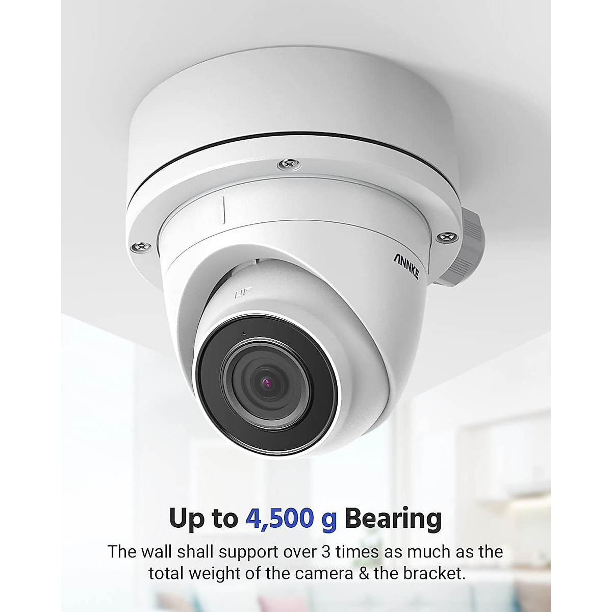 ANNKE Universal Junction Box Mount Bracket for Bullet Dome Turret PTZ Security Cameras Outdoor Waterproof Aluminum Wall Ceiling Mount Hide Cables