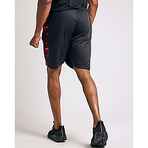 Real Essentials Mens Mesh Shorts Active Wear Athletic Short Men Basketball Pockets Workout Gym Soccer Running Summer Fitness Quick Dry Casual Clothes Sport Training Hiking, Set 4, XL, Pack of 5