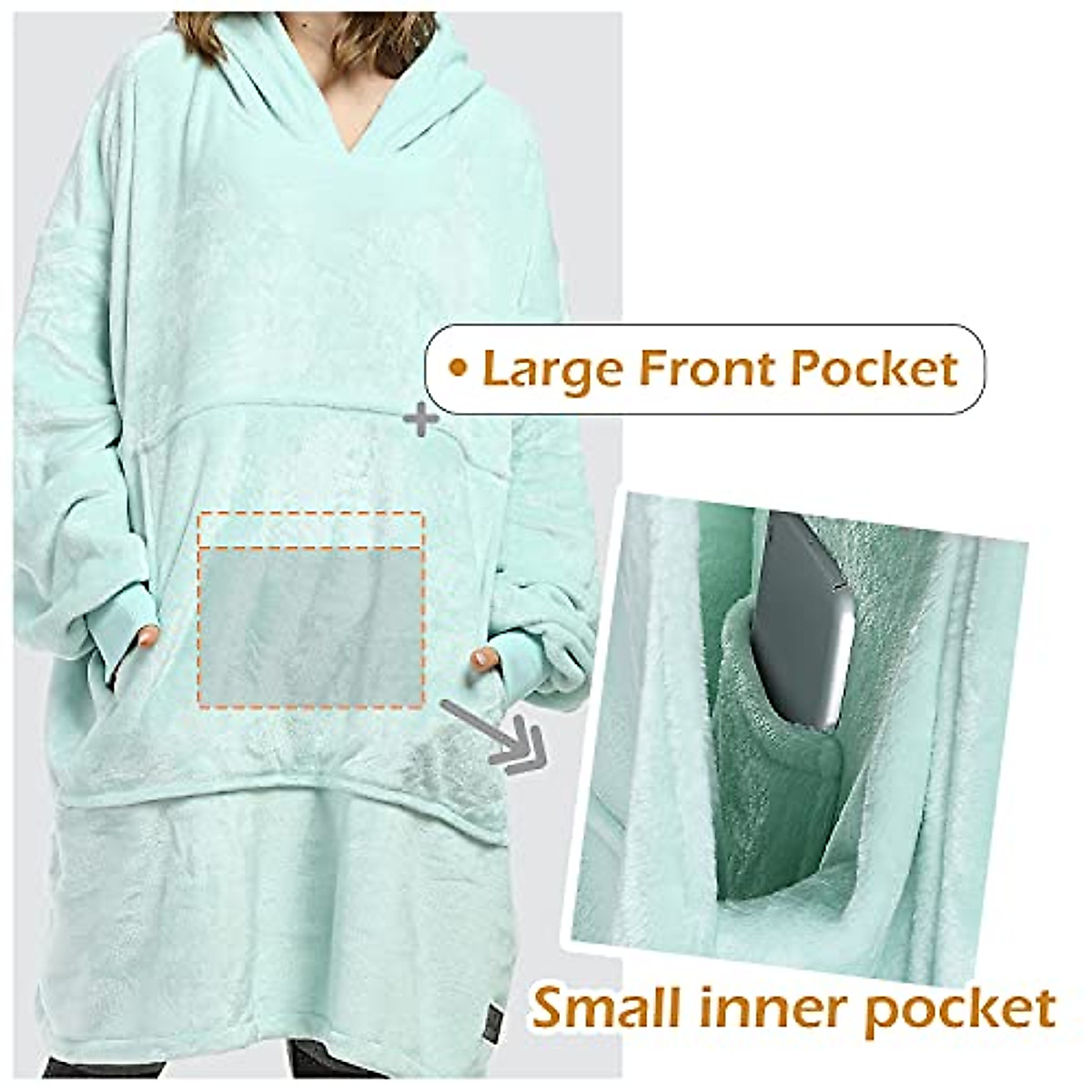 Catalonia Oversized Blanket Hoodie Sweatshirt, Wearable Fleece Pullover for Adults Men Women Teenagers Kids Wife Girlfriend