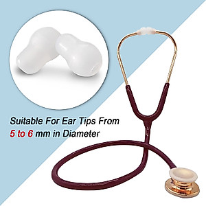 Silicone Ear Tips Replacement for MDF &Littmann Stethoscopes - Universal Soft Fit Littman Earpieces Snap Tight Soft Sealing Ear Pieces,Cardiology IV Parts & Littmann Stethoscope Parts