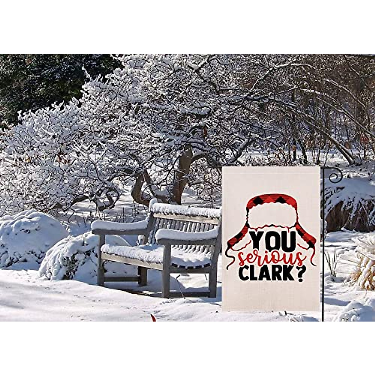 You Serious Clark Garden Flag, National Christmas Vacation Decorations, Christmas Vacation Party Decorations, Christmas Holiday Garden Flag, Vertical Double Sided 12.5 x 18 Inch Christmas Yard Decor