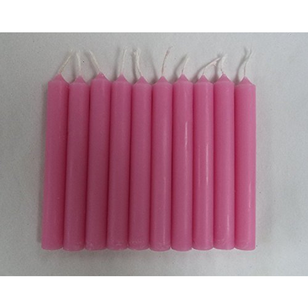 Set of 10 4" Mini Ritual Chime / Spell Candles: Pink