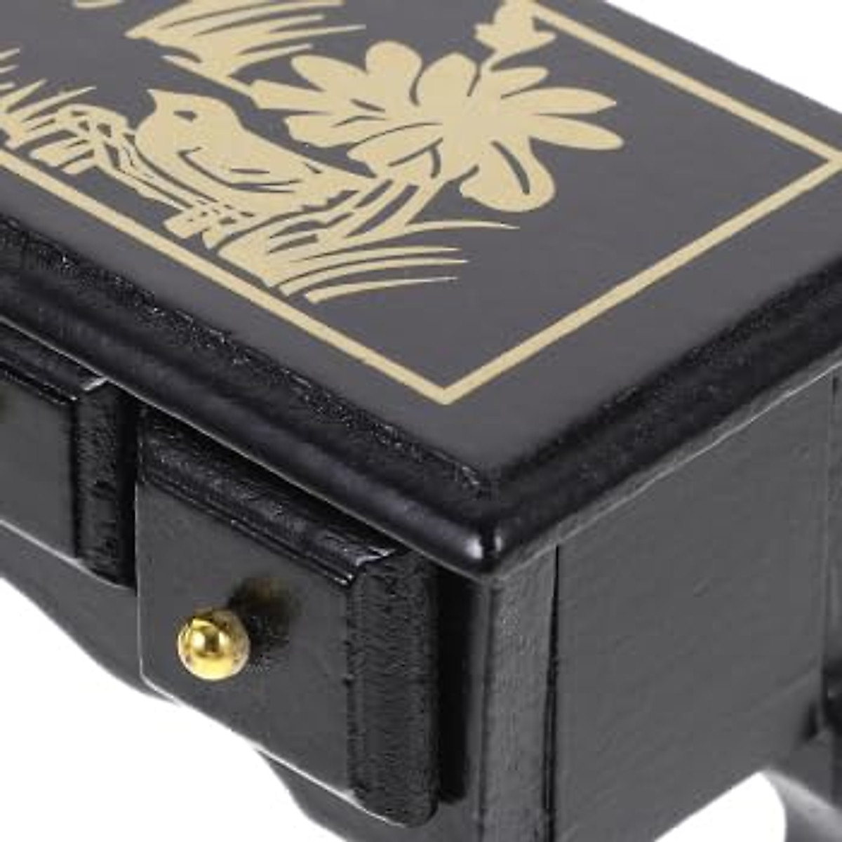 1: 12 Dollhouse Desk Wooden Retro Miniature Table Mini Writing Desk Toy Dollhouse Furniture Accessory Decoration