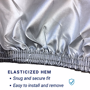 EliteShield ShieldAll Ultimate Class C RV Cover, Waterproof UV Resistant Class C Motorhome Cover Fits 30 feet to 32 feet Class C RV, Silver Color