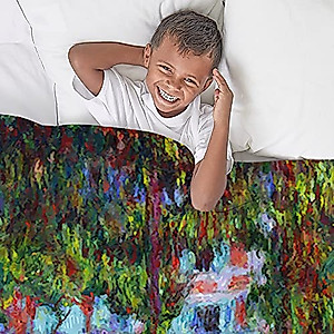 CafePress Monet Throw Blanket Super Soft Fleece Plush Throw Blanket, 60"x50"
