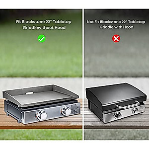 Stanbroil Heavy Duty 600D Polyester Griddle Cover, Fits Blackstone 22” Table Top Griddle Without Hood, Replacement for Blackstone 1724