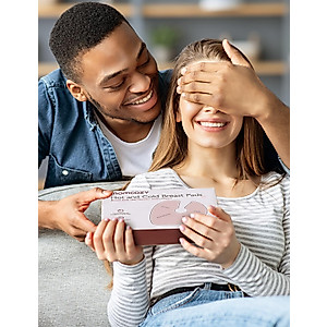 Momcozy Large Reusable Breast Therapy Packs, Temp-Sensing Hot and Cold Gel Breast Pads, Breastfeeding Essentials for Relieve Clogged Ducts, Nipple Pain, Improve Milk Flow, Engorgement, 2 Pack