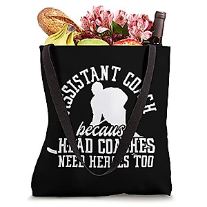 Hockey Assistant Coach Because Head Coaches Need Heroes Too Tote Bag