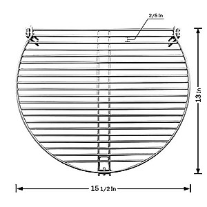 GriAddict Grill Expander Rack Stack Rack - Stainless Expansion Grilling Rack, Eggspander Large & X-Large Big Green Egg, Kamado Classic Accessories, Adds 60% More Extra Grilling Space
