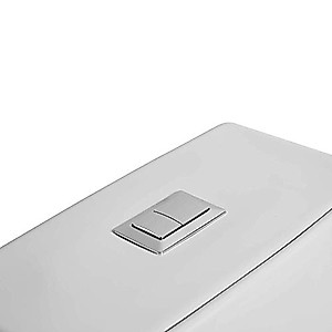 Fine Fixtures Dual-Flush Elongated One-Piece Toilet with High Efficiency Flush