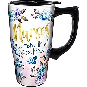 Spoontiques Nurses Make It Better Ceramic Travel Mug