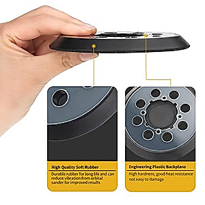Sander Pad for Dewalt, 2 Pack 5" 8 Hole Hook and Loop Replacement Orbital Sander Pad for DeWalt DWE6421 6421K DWE6423 6423K DCW210B Random Orbital Sander 4 Screw Holes Sanding Part DWE64233 & N329079
