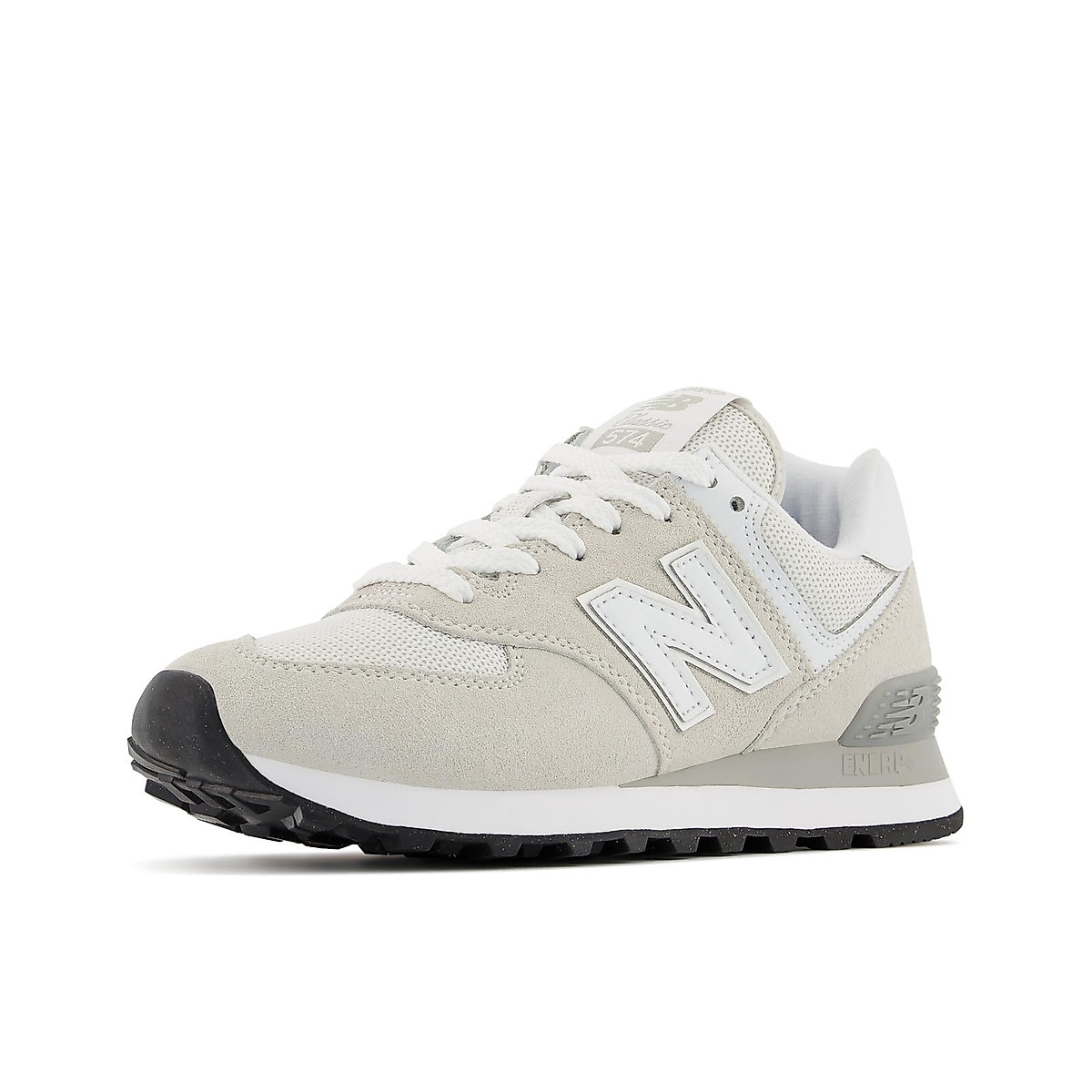 New Balance Women's 574 Core Sneaker, Nimbus Cloud/White, 7