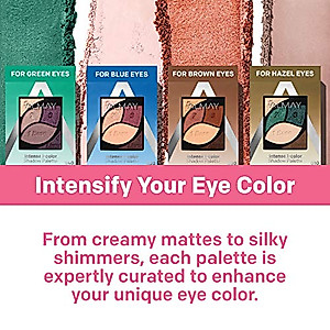 Almay Eyeshadow Palette, Longlasting Eye Makeup, Primer Enriched with Antioxidant Vitamin E, Hypoallergenic, 040 Green Eyes, 0.1 Oz