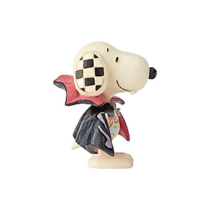 Enesco Peanuts by Jim Shore Halloween Snoopy Vampire Miniature Figurine, 2.75 Inch, Multicolor