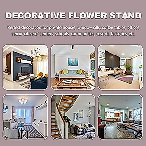 Cabilock Wooden Wall Shelf 2pcs Wooden Wall Display Shelf Flower Pot Holder Wall Mounted Entryway Farmhouse Floating Display Shelves Wooden Storage Rack for Kitchen Bathroom Wall Kitchen Rack