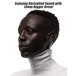 ZBC Earbuds Wireless Bluetooth in-Ear Headphones with 4 Microphones ENC Noise Cancelling Clear Calls Wireless Ear Buds 30H Playback IPX5 Waterproof Sports Stereo Earphones for iPhone Android (Blue)