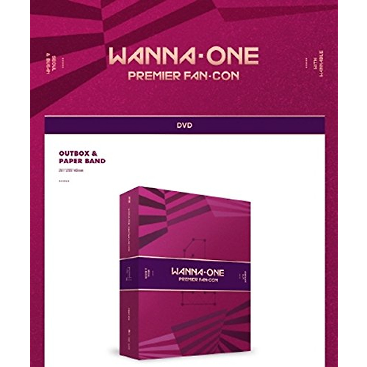 WANNA ONE PREMIER FAN-CON DVD 3DISC+Photobook+11Mini Posters(On Pack)+Pre-Order Benefit+Free Gift