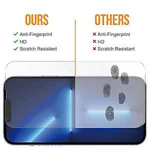 Xréel 3 Pack Tempered Glass Screen Protector and Camera Lens Protector for [iPhone 13 Pro Max], [Military Grade] 9H Hardness, Scratch Resistance, Bubble Free and Easy to Install (Installation Aid Tool Included)