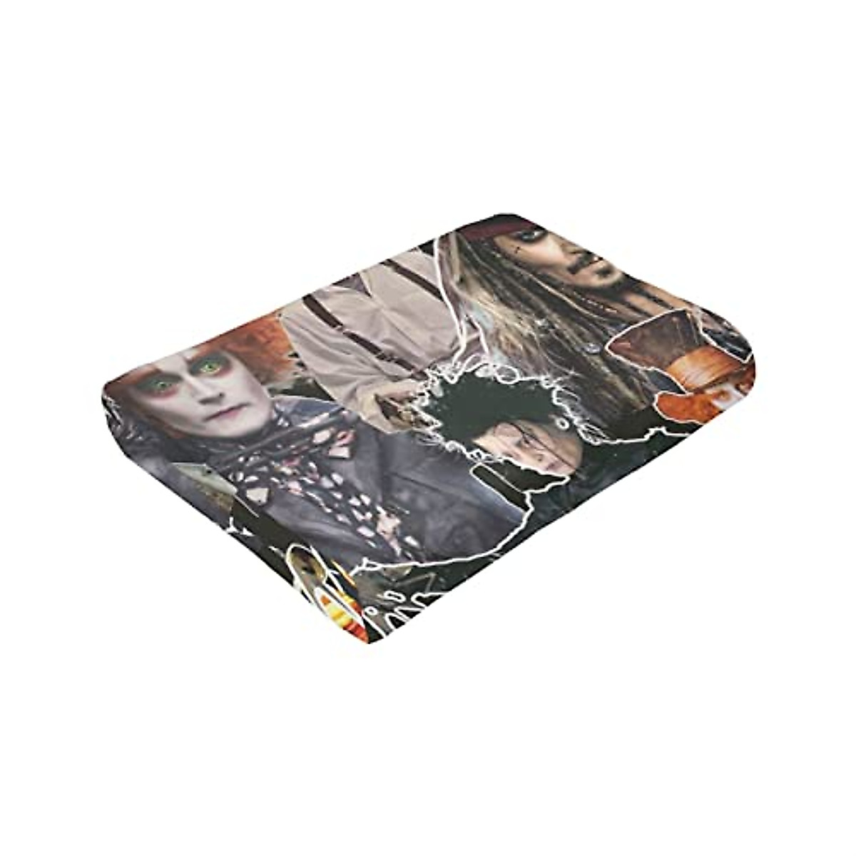 Blanket Johnny Depp Soft and Comfortable Warm Fleece Blanket for Sofa,Office Bed car Camp Couch Cozy Plush Throw Blankets Beach Blankets