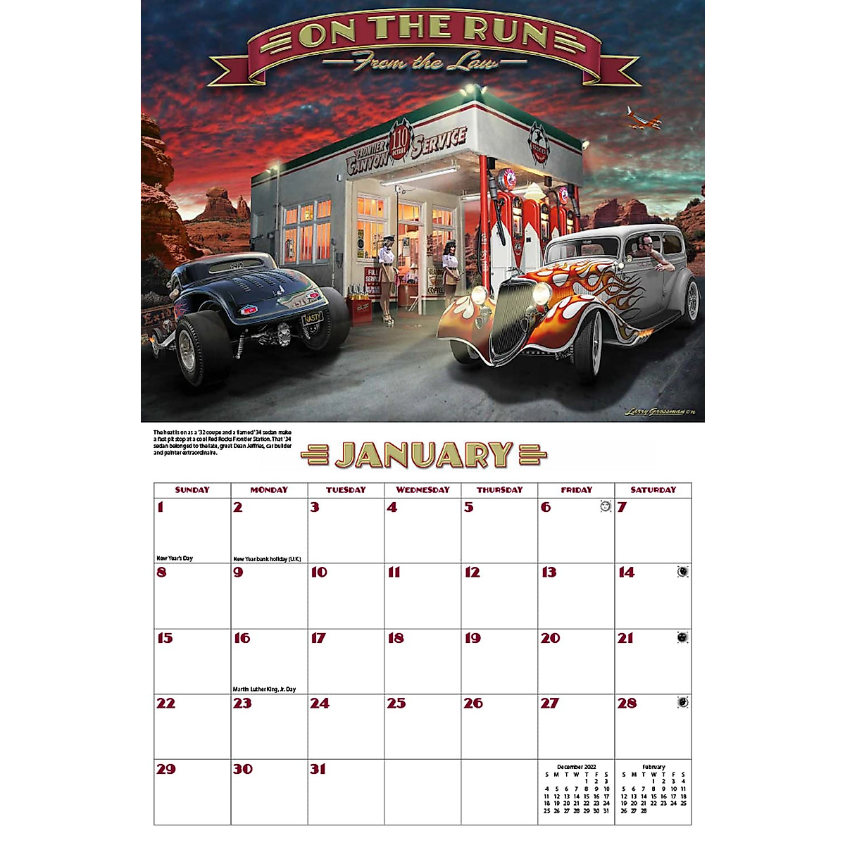 Hot Rods 2023 Calendar
