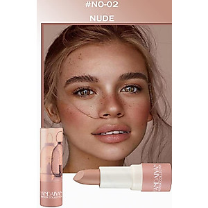 AKARY Matte Nude Lipstick, Bold & Intense Nudes Paper Tube Lipsticks Smooth Velvety Lip Gloss, Long Lasting Lip Stick Non-Stick Cup Not Fade Nude Lip Stick, Senior Matte Lip Makeup Gifts for Women and Girls