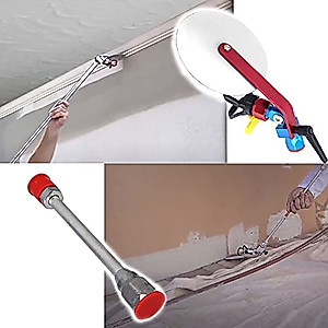 Tektall Universal Spray Sprayer Guide Accessory Tool for All Airless Paint Sprayer 7/8" with 517 Nozzle Tip & 10 Inch Extension Pole Rod