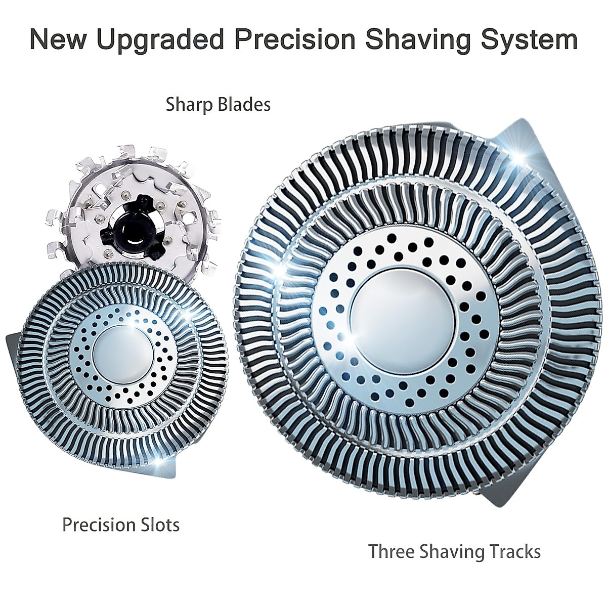 HQ9 Replacement Heads Blades for Philips Norelco Electric Shaver Razor Triple Track Head SpeedXL HQ9080 HQ9070 HQ8240/8260 PT920 8140XL 8150XL 8160XL 8170XL…Upgraded HQ9 Replacement Shaving Blades