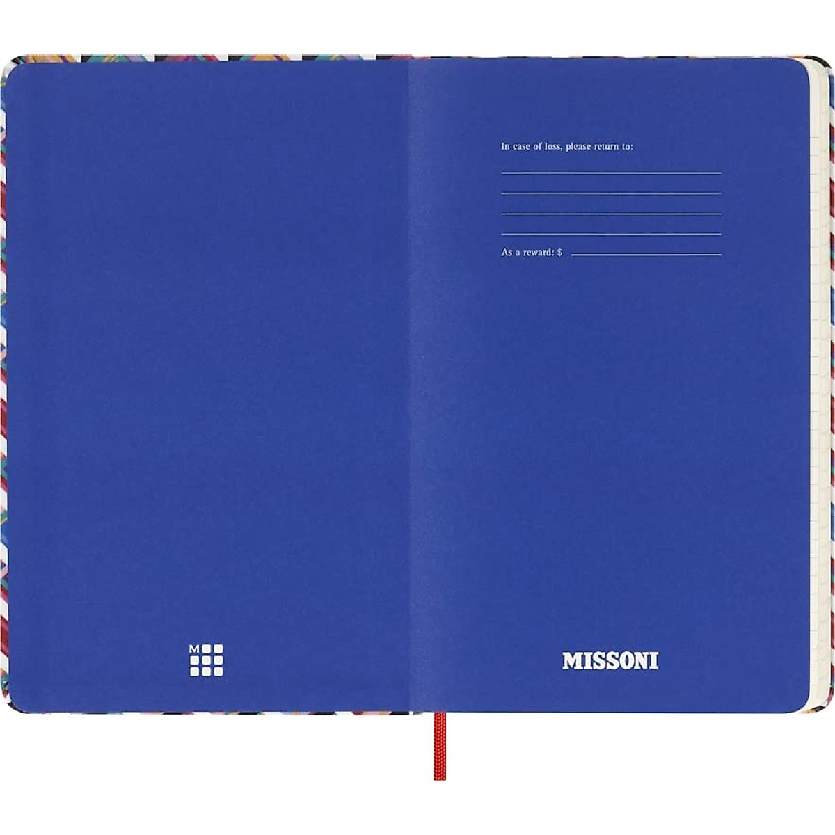 Moleskine Limited Edition 2023 Weekly Notebook Planner Missoni, 12M, Large, Zig Zag Textile, Hard Cover (5 x 8.25)