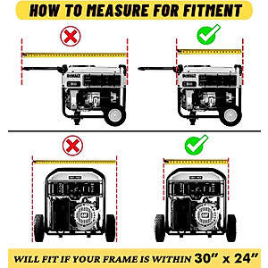 Parts World USA Rain Shelter Enclosure for Portable Generator Tent Running Cover to Run in Rain Storm Snow Sun Heavy Duty Generator Shed for 3500w-12000w Generators
