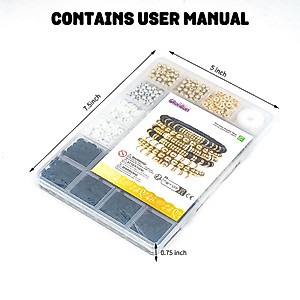 Gionlion 3000 Pcs Clay Beads Bracelets for Women, Bracelet Making kit Golden Beads for Jewelry Making, Charms Bracelet Kit DIY Arts and Crafts Birthday Gifts Preppy