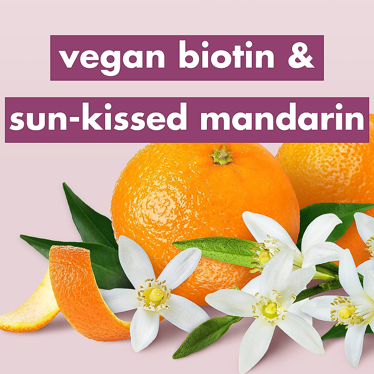 Love Beauty And Planet Planet Shampoo and Conditioner, Vegan Keratin & Sun-Kissed Mandarin - Sulfate-Free Shampoo & Conditioner, Clarifying, Hydrating, Shiny Hair Products, Scented, 13.5 Oz