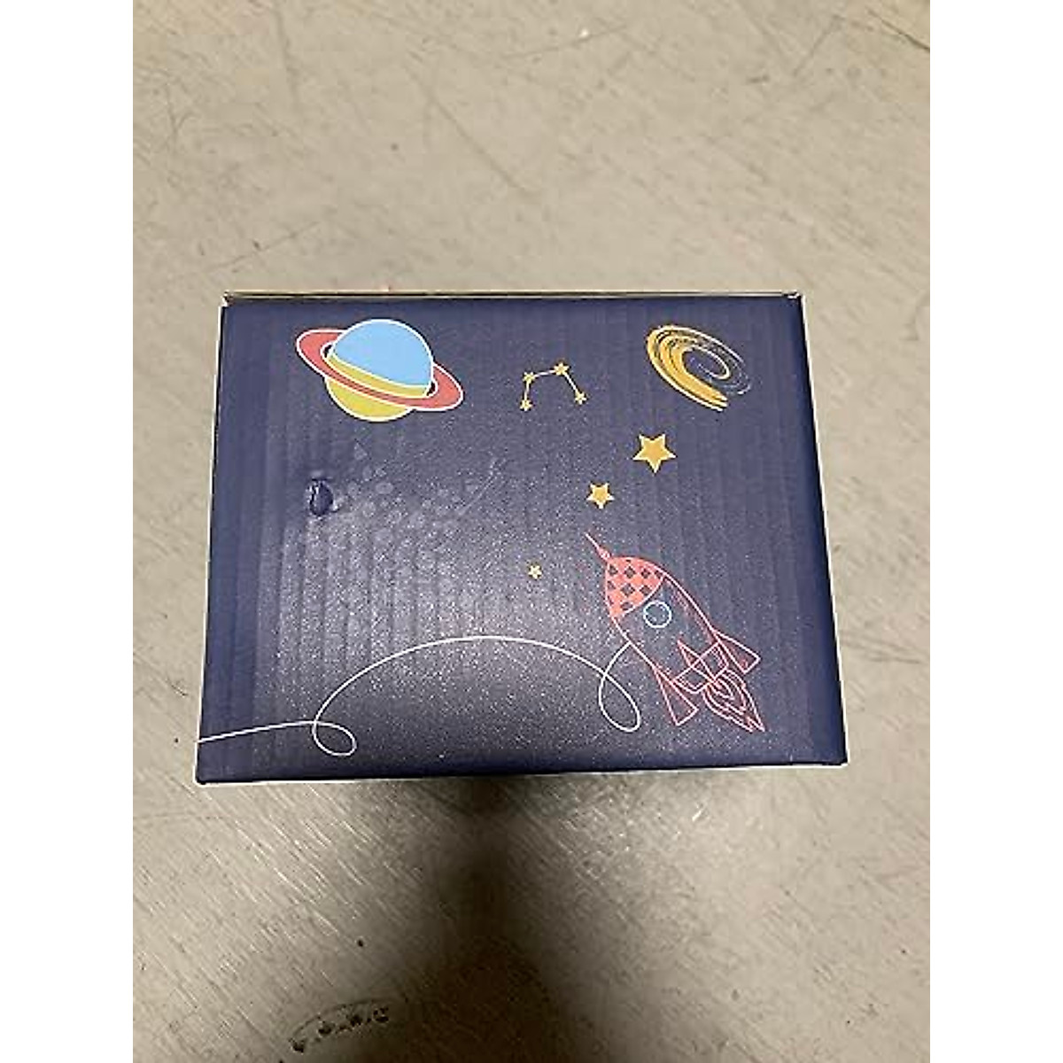 Kawaii Astronaut Cup Space Embossed Planet Mug, Cute Ceramic Coffee Mug, Novelty Mug with Lid and Spoon for Coffee, Tea, Milk, Aesthetic Room Decor Funny Gift Birthday for Girl Boy Women (Dark blue)