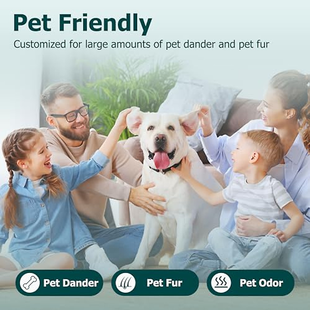 FLT4825 HEPA Filter B Replacement for Ge-rm Guardian Air Purifier AC4825 AC4300 AC4800 AC4900 AC4850, 2 True HEPA Filters & 8 Activated Carbon Pre-Filters