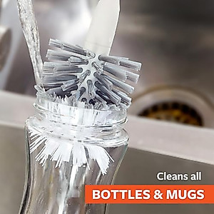 Full Circle Clean Reach Refill Bottle Brush, White