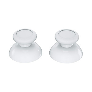 eXtremeRate White Replacement 3D Joystick Thumbsticks, Analog Thumb Sticks with Cross Screwdriver for Nintendo Switch Pro Controller