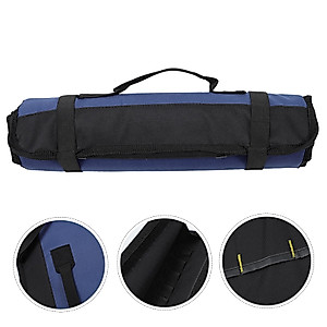 OKUMEYR 1pc Roll 22 Bag Chef Roll Bag Cutlery Holder Backpack Holder Backpack Suitcase Roller Bag Chef Carrying Case 22 Slots Holder Storage Bag Portable Roll Box Toolbox