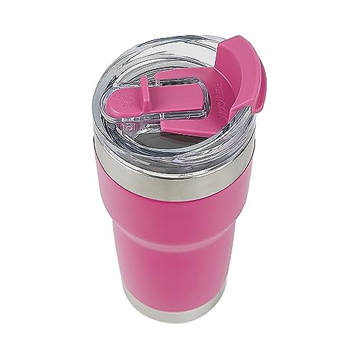Pelican Hydration Pelican Traveler™ 22 oz Vacuum Insulated Tumbler - Stainless Steel Double Wall Travel with Dual Lid, Powder Coated Insulated Coffee Mug For Hot Cold Drinks, Orchid